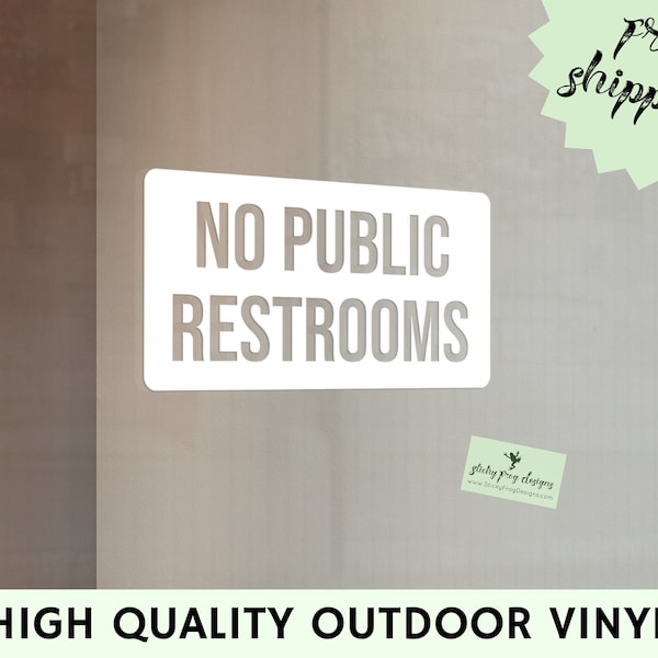 Restrooms Signs - Etsy