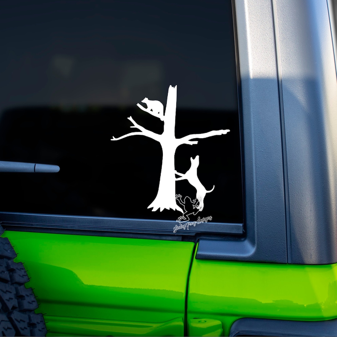 Coon Hunting Decal for Cars & Trucks, Tumblers and More - Dog Treeing ...