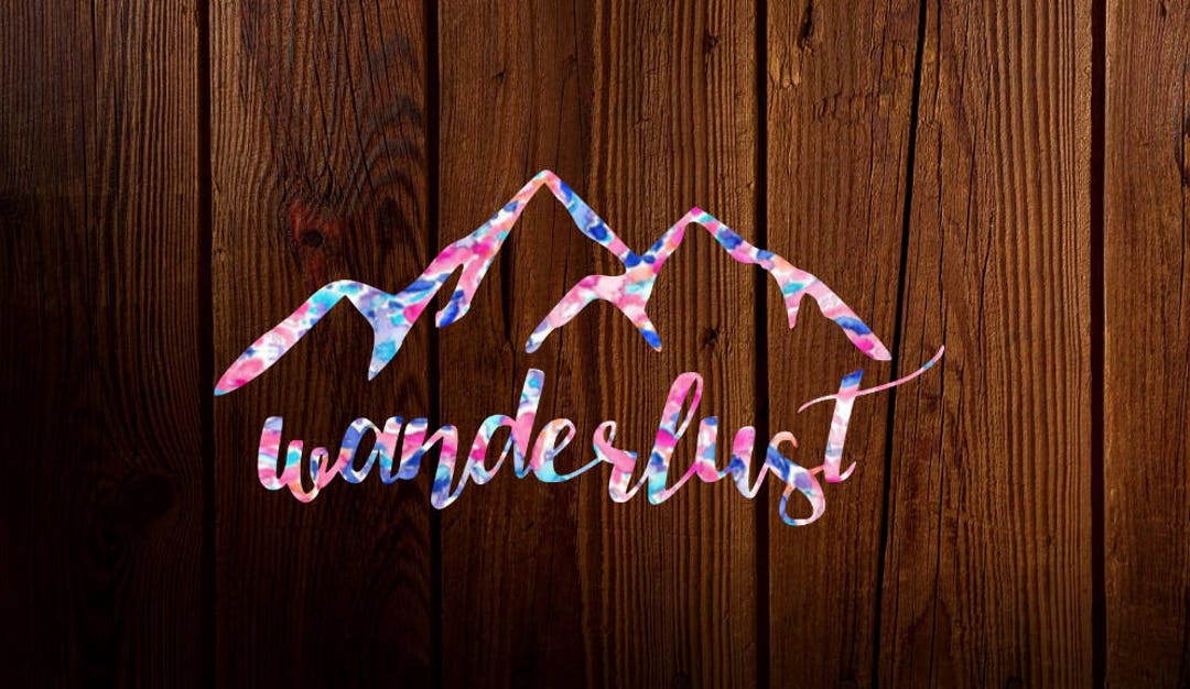 Patterned Wanderlust Decal Lilly Inspired Wanderlust Decal - Etsy