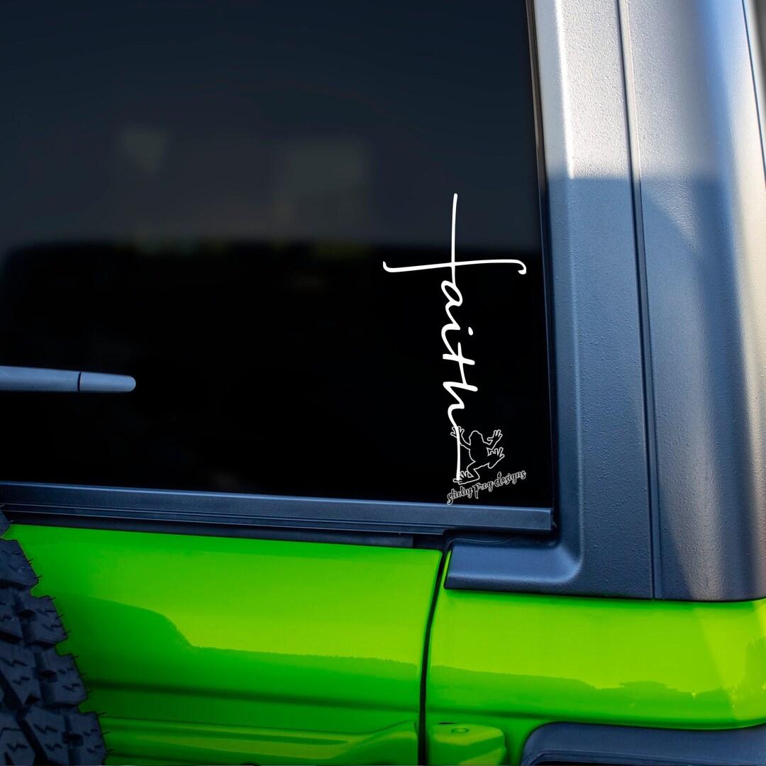 Faith Cross Decal for Cars, Tumblers, Laptops and More - Christian ...