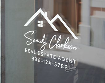 Personalized Realtor Car Decal Real Estate Marketing Vinyl Sticker - Etsy