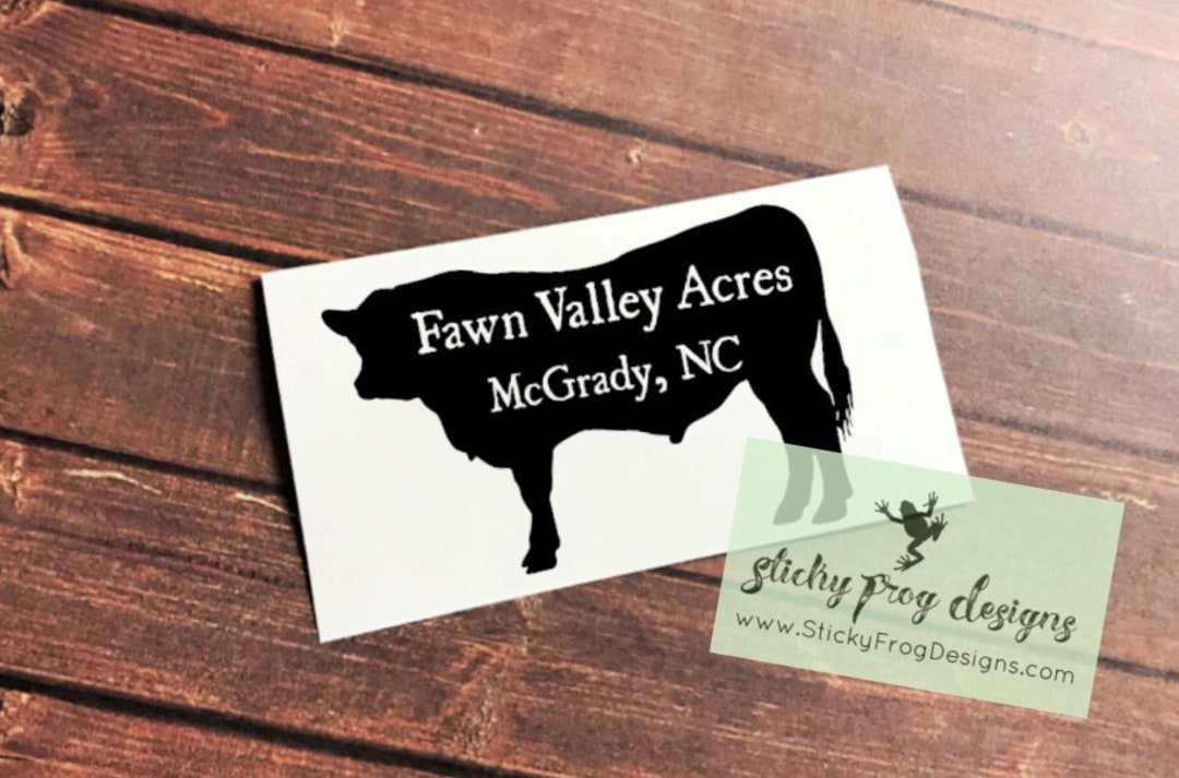 Customized Farm Decal, Custom Ranch Decal, Homestead Decal, Custom Farm ...
