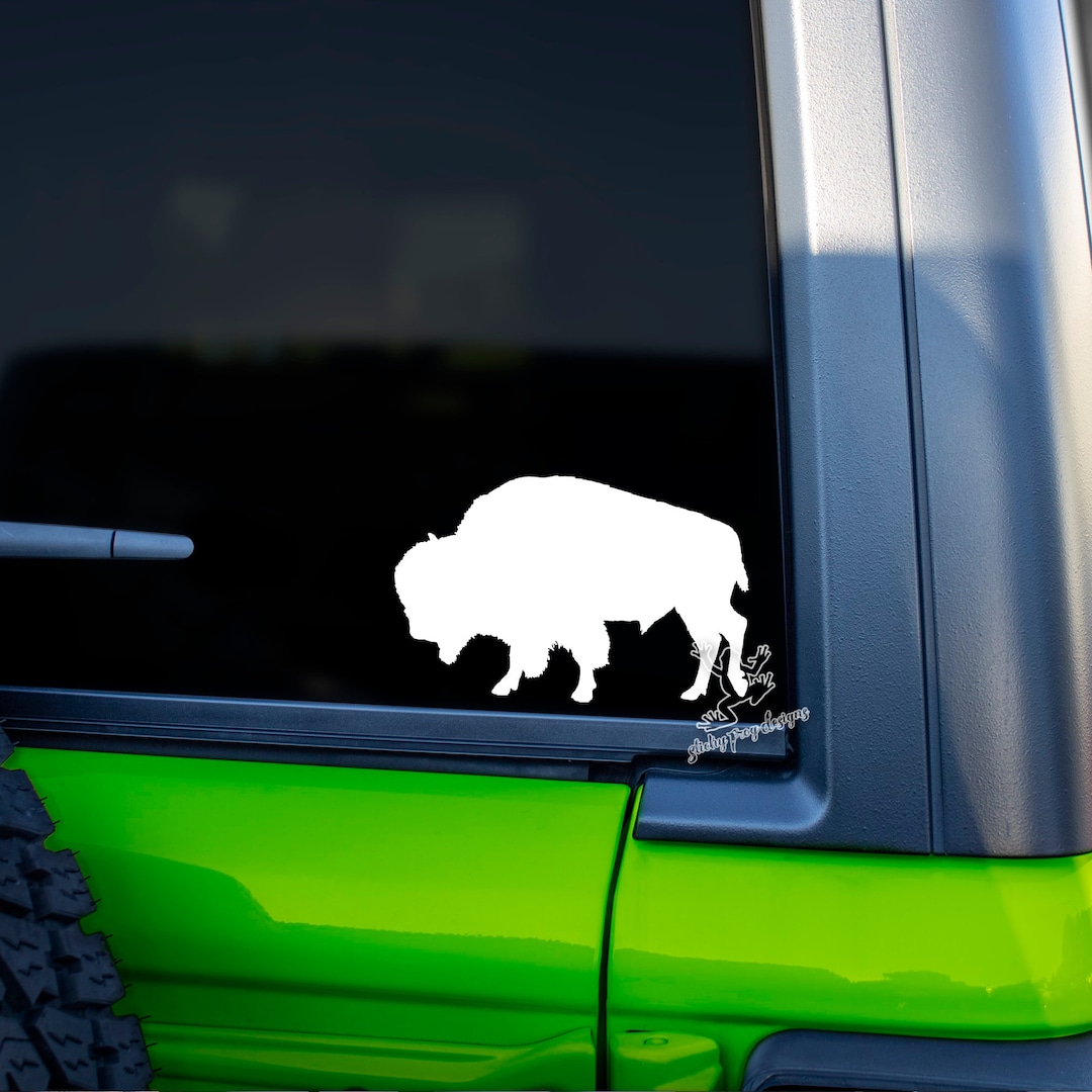 Buffalo Bison Vinyl Decal – Western Wildlife Sticker for Car, Truck ...