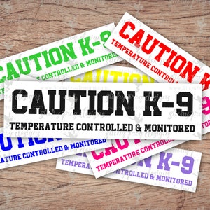 Caution K9 Decal, Canine Stay Back, Decal, Caution Canine Sticker ...