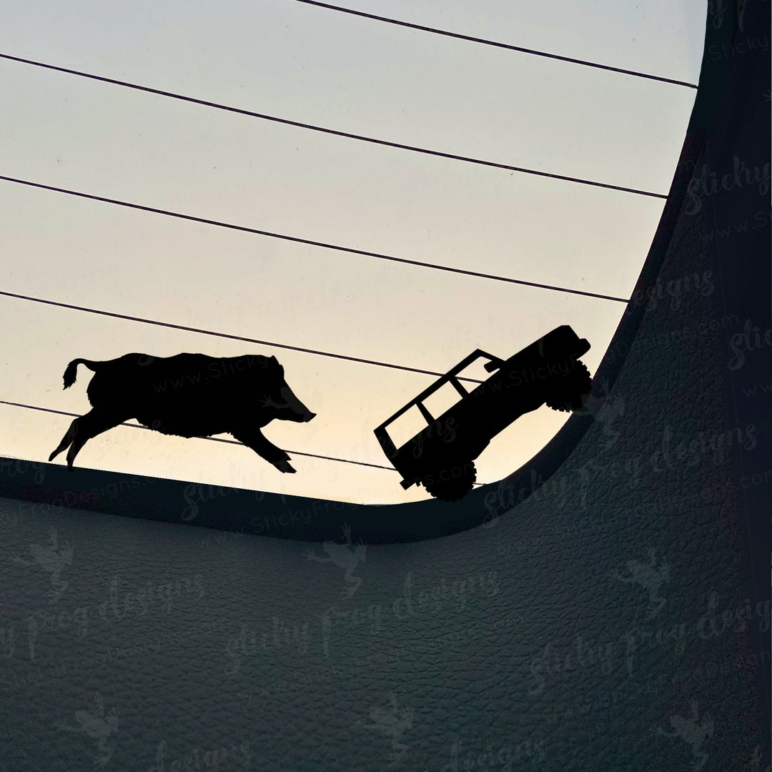 Wild Boar Easter Egg Decal Hog Hunting Sticker Tiny Bumper Sticker ...