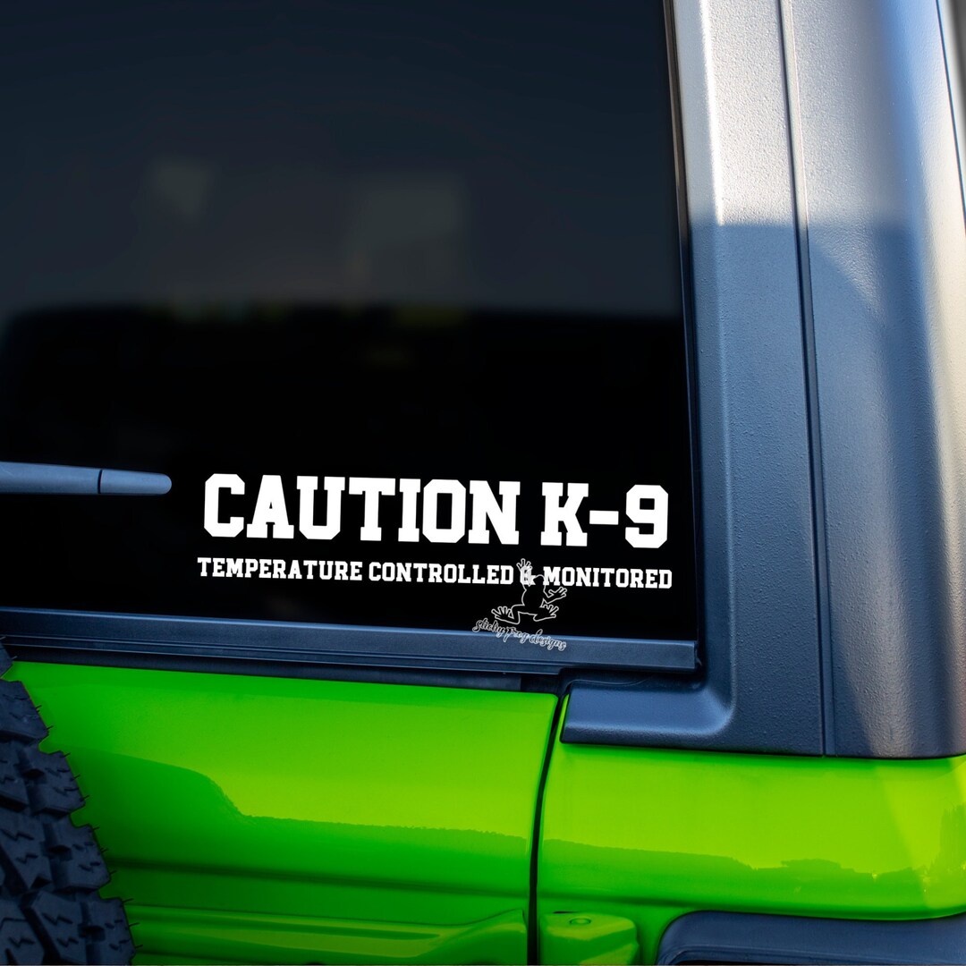 Caution K9 Decal, Canine Stay Back, Decal, Caution Canine Sticker ...