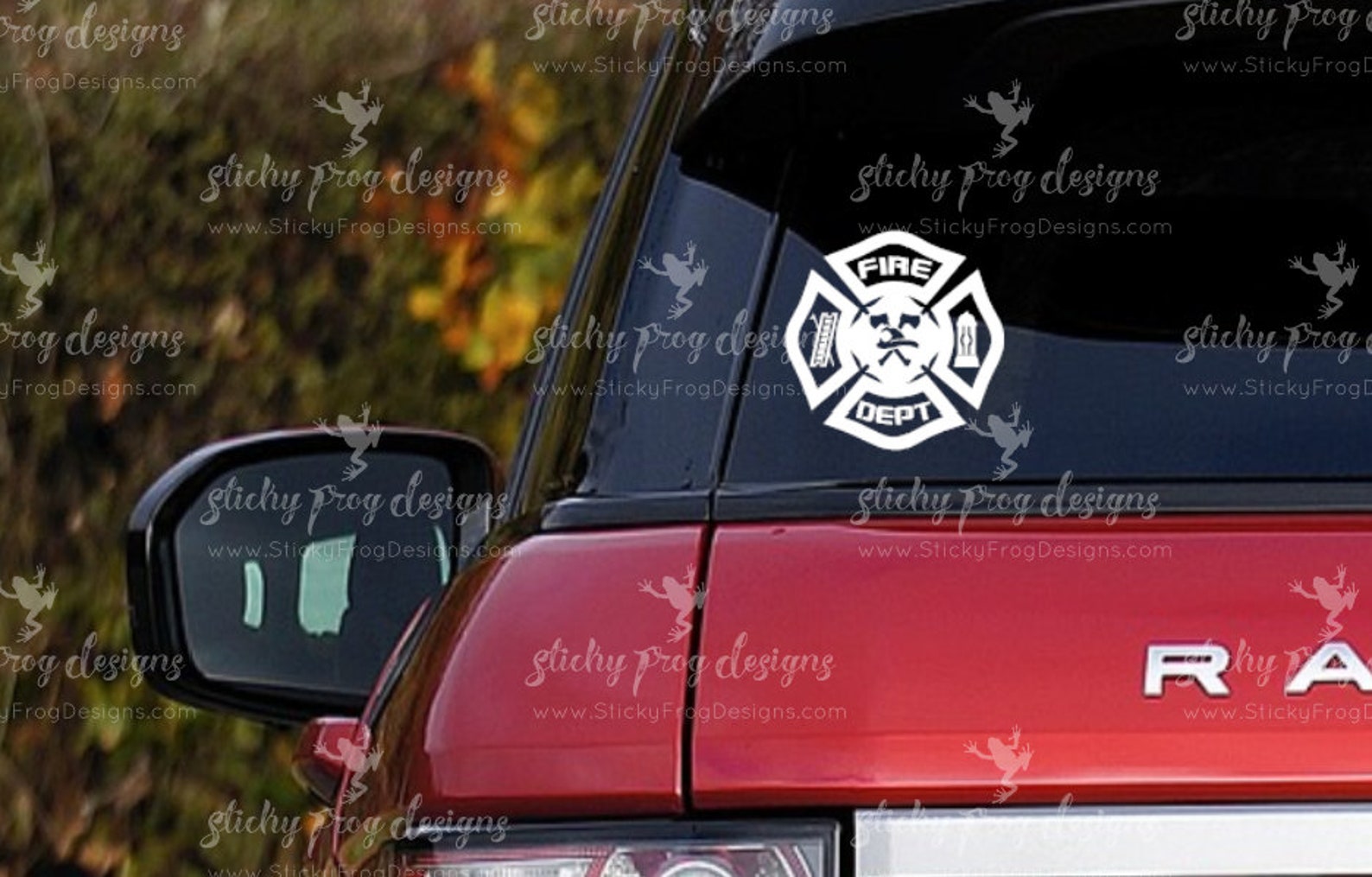 Fire Department Decal Firefighter Decal Fire Logo Decal - Etsy