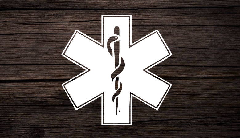 EMT Decal Star of Life Decal Emergency Services Decal EMT | Etsy