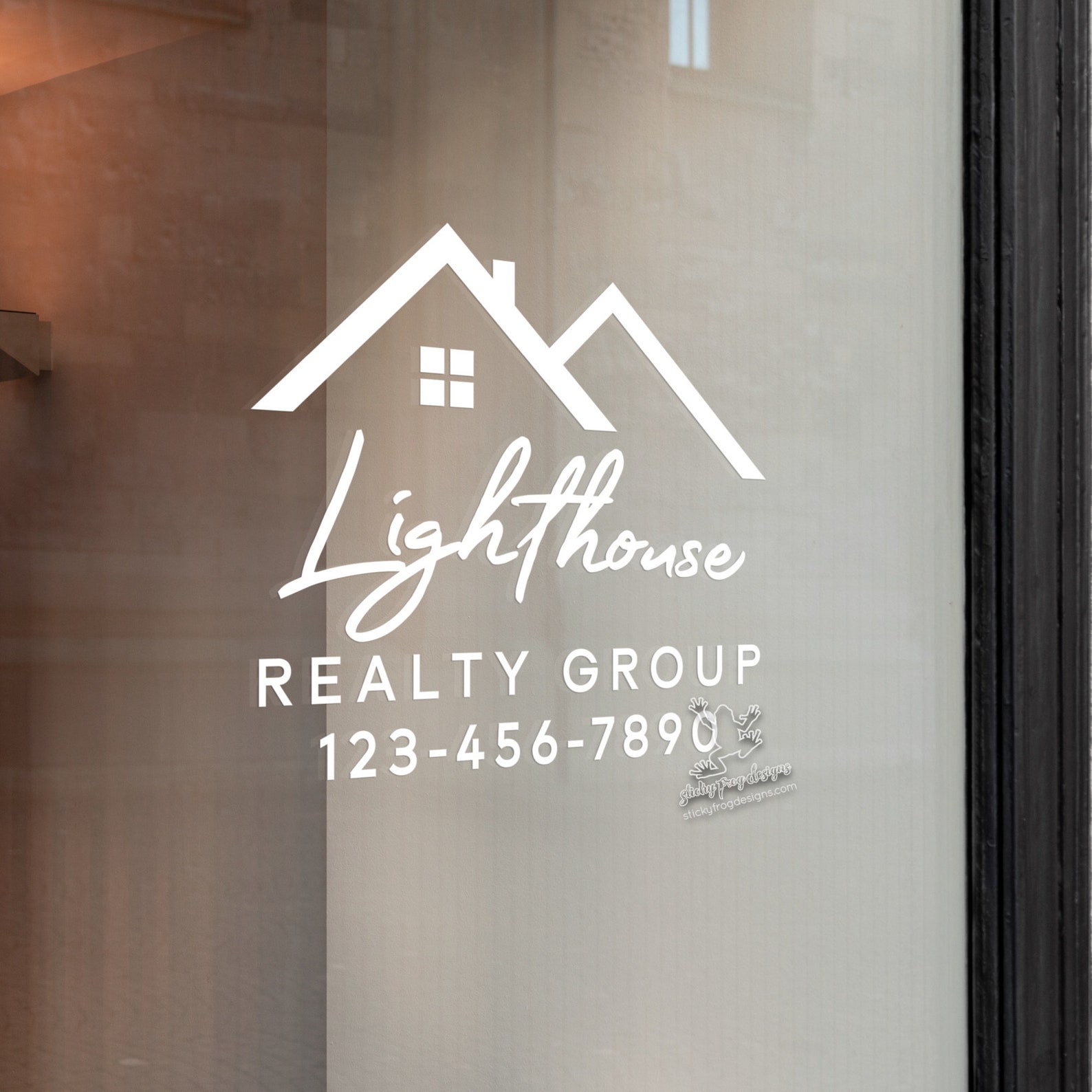 Personalized Realtor Decal - Custom Realty Car Window Sticker - Real ...