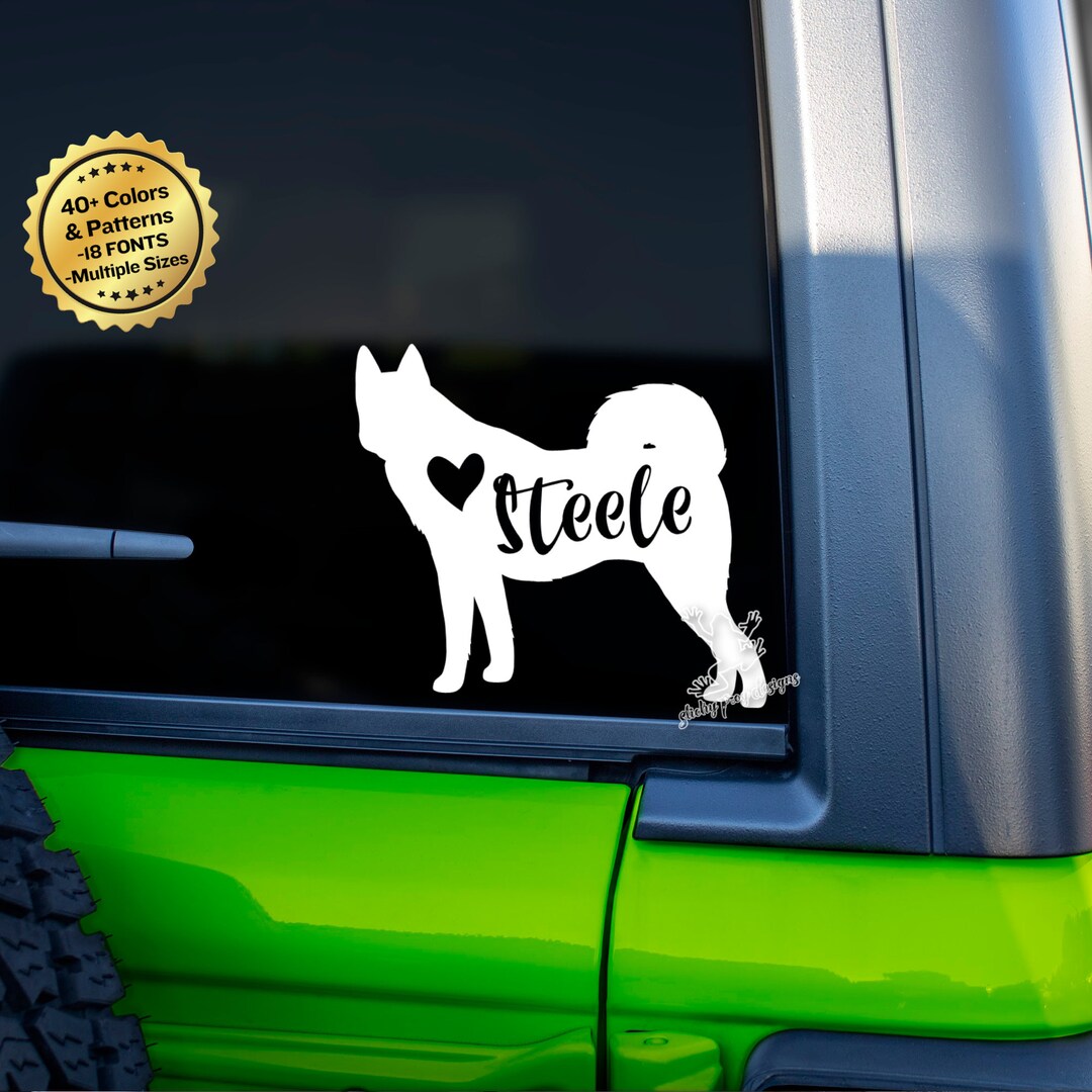 Personalized Husky Decal for Cars, Tumblers, Laptops and More - Custom ...