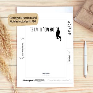 INSTANT DOWNLOAD "grad, U Ate" – Funny Printable Graduation Card Set (3 ...