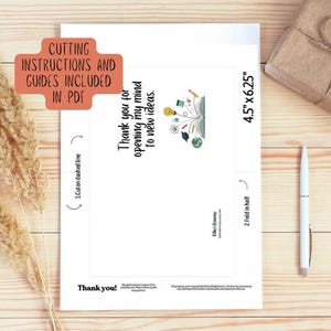 PRINTABLE High School Teacher Thank You Card Bundle | 12 Designs ...