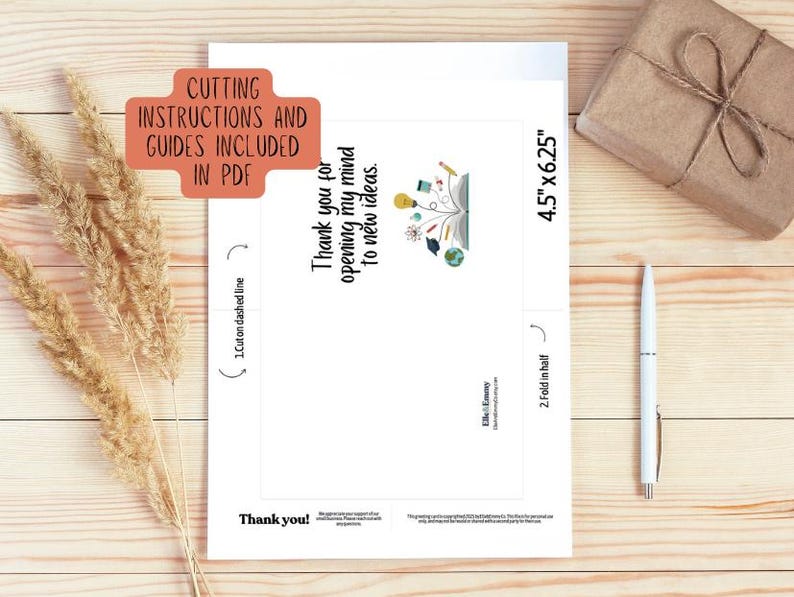 PRINTABLE High School Teacher Thank You Card Bundle | 12 Designs ...