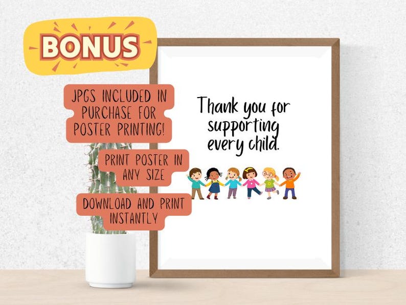 PRINTABLE 7-card BUNDLE + Posters! | Admin and Staff Thank You Card ...