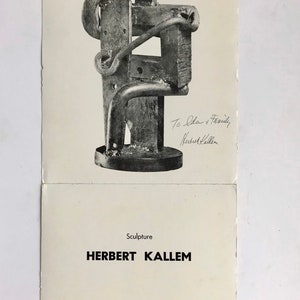 Herbert Kallem Signed Show Printout by Roko Gallery NY 1973 11 - Etsy