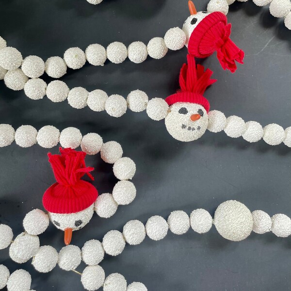 Snowman Bead Garland - Etsy