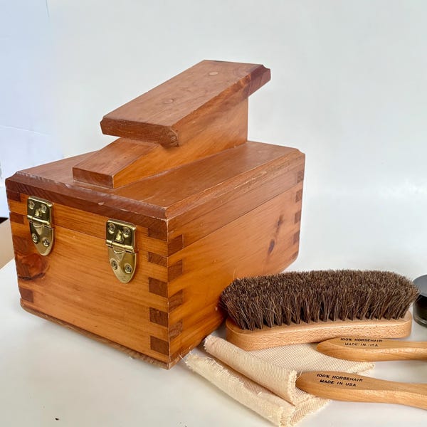 Shoe Shine Box - Etsy