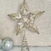 Vintage Capiz Shell Tree Topper Star With Pearls & Silver Tone Metal ...