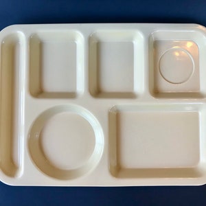 Set of 2 Vintage School Lunch Tray Silite 614 in Wonderful Retro Beige ...