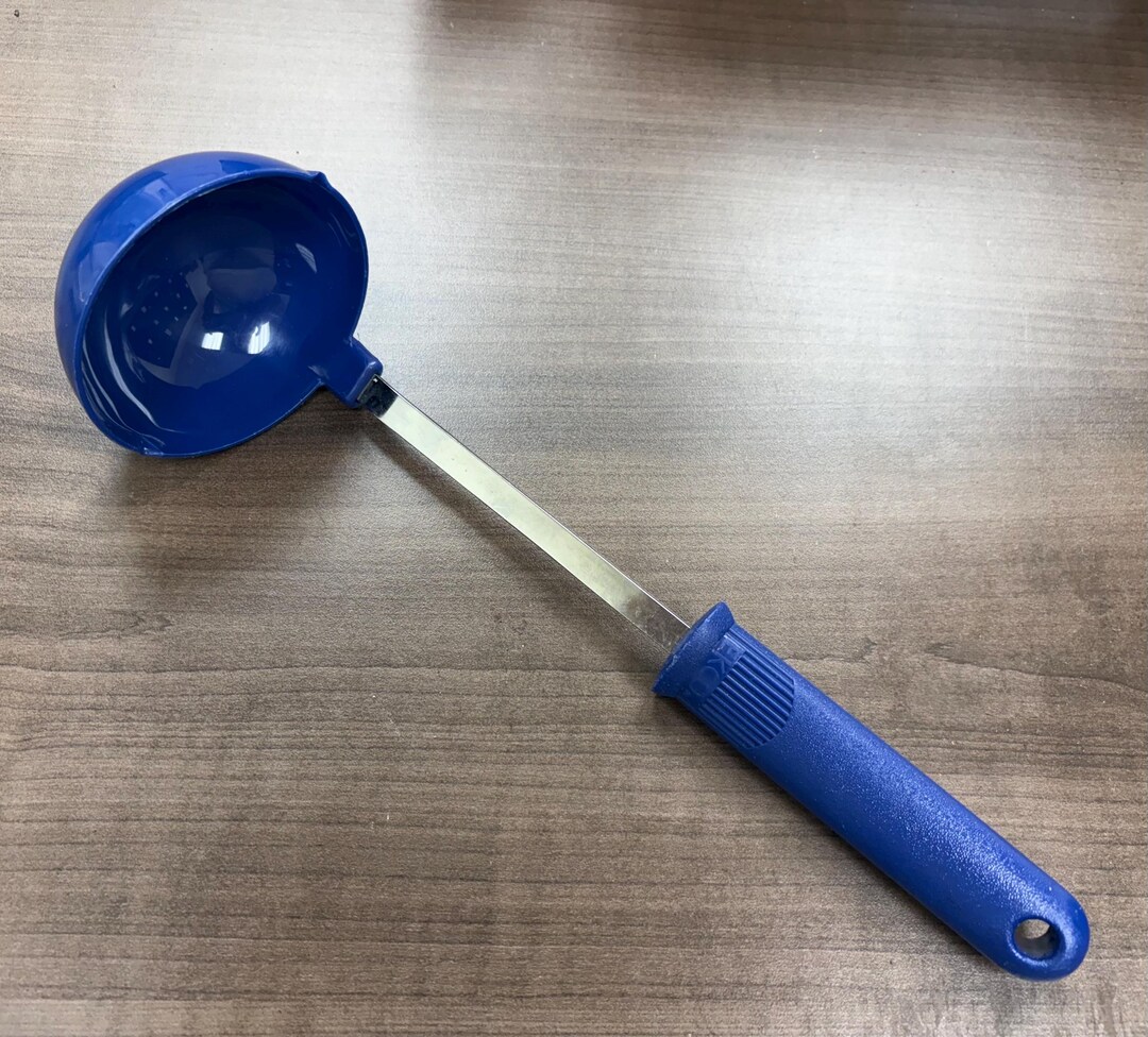 Vintage Ekco Ladle in Cobalt Blue Plastic Soup Ladle Spoon With Ribbed ...