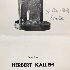 Herbert Kallem Signed Show Printout by Roko Gallery NY 1973 11 - Etsy
