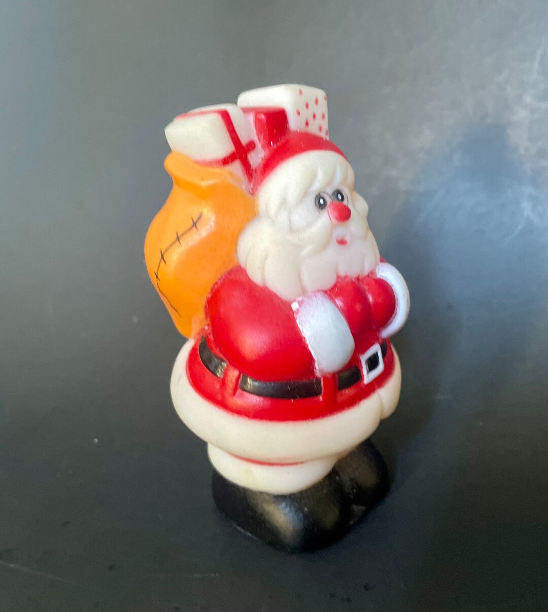 Vintage Santa Rubber Squishy Toy Pencil Retro Santa Toy Children Room ...