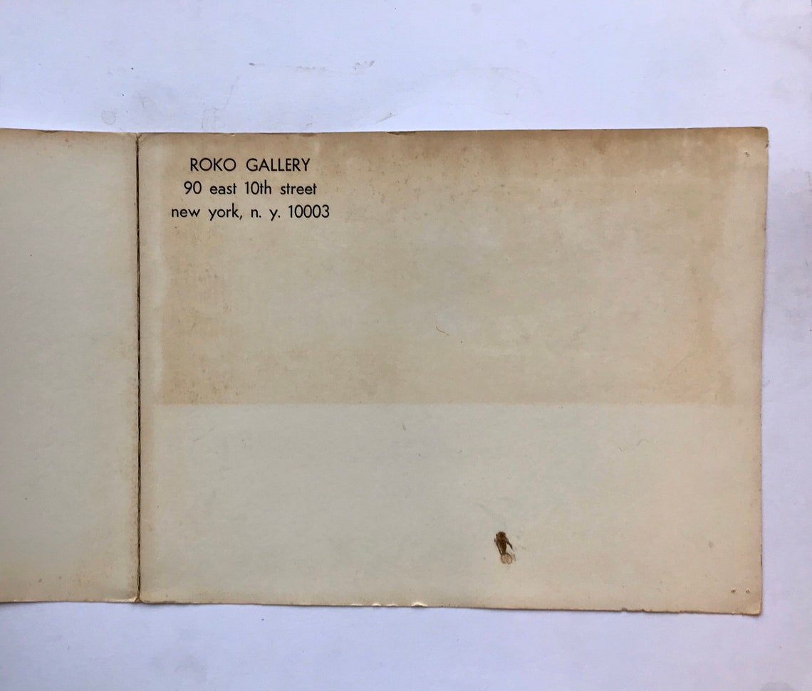 Herbert Kallem Signed Show Printout by Roko Gallery NY in 1973 - Etsy