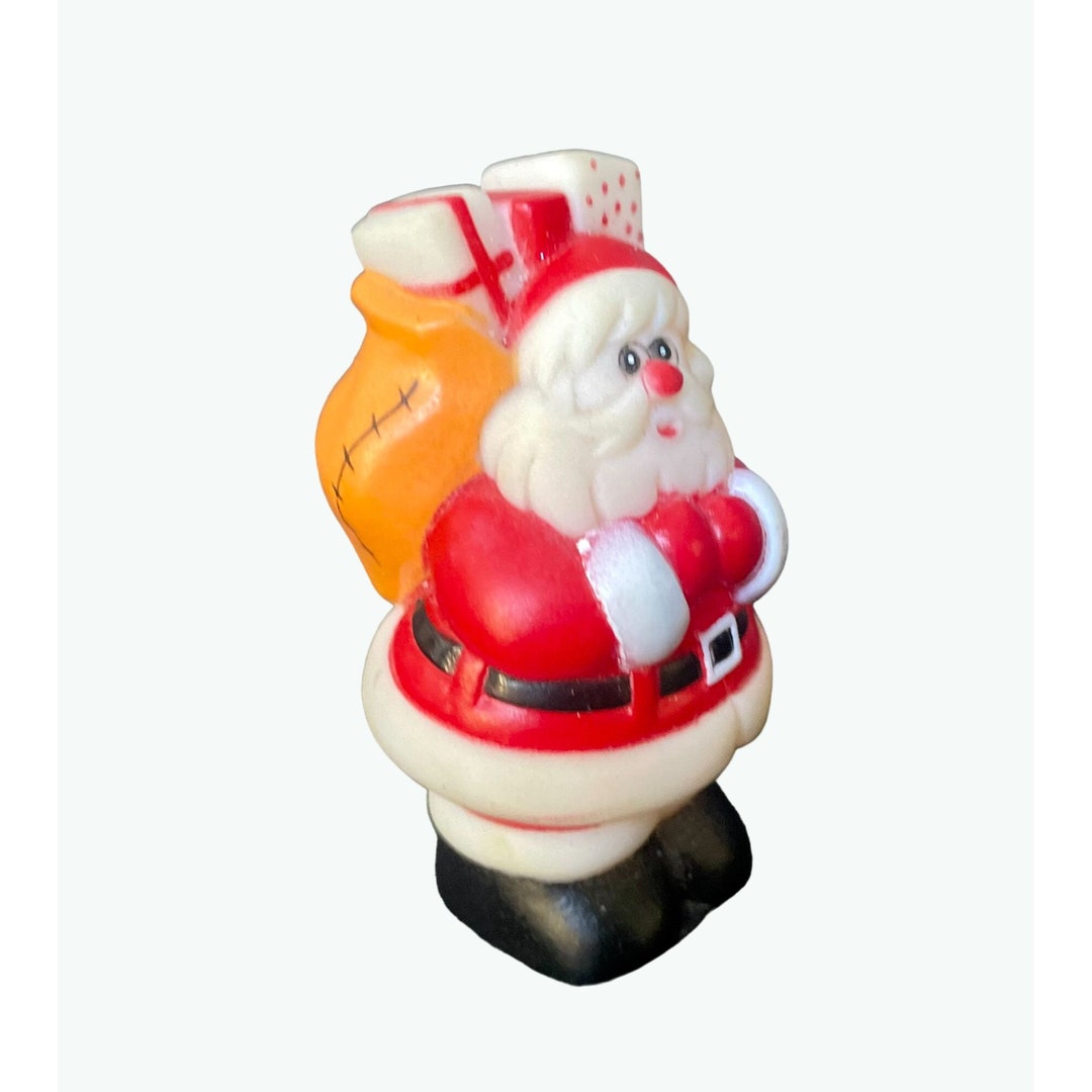 Vintage Santa Rubber Squishy Toy Pencil - Retro Toy Children - Soft ...