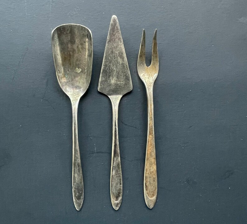 Vintage Meriden Silver Plate First Lady Set of 3 Pc Hostess - Etsy
