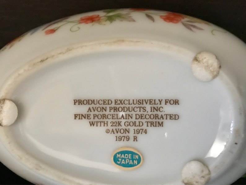 Vintage Avon Porcelain Egg Trinkets Dish Bowl 1970s Avon | Etsy