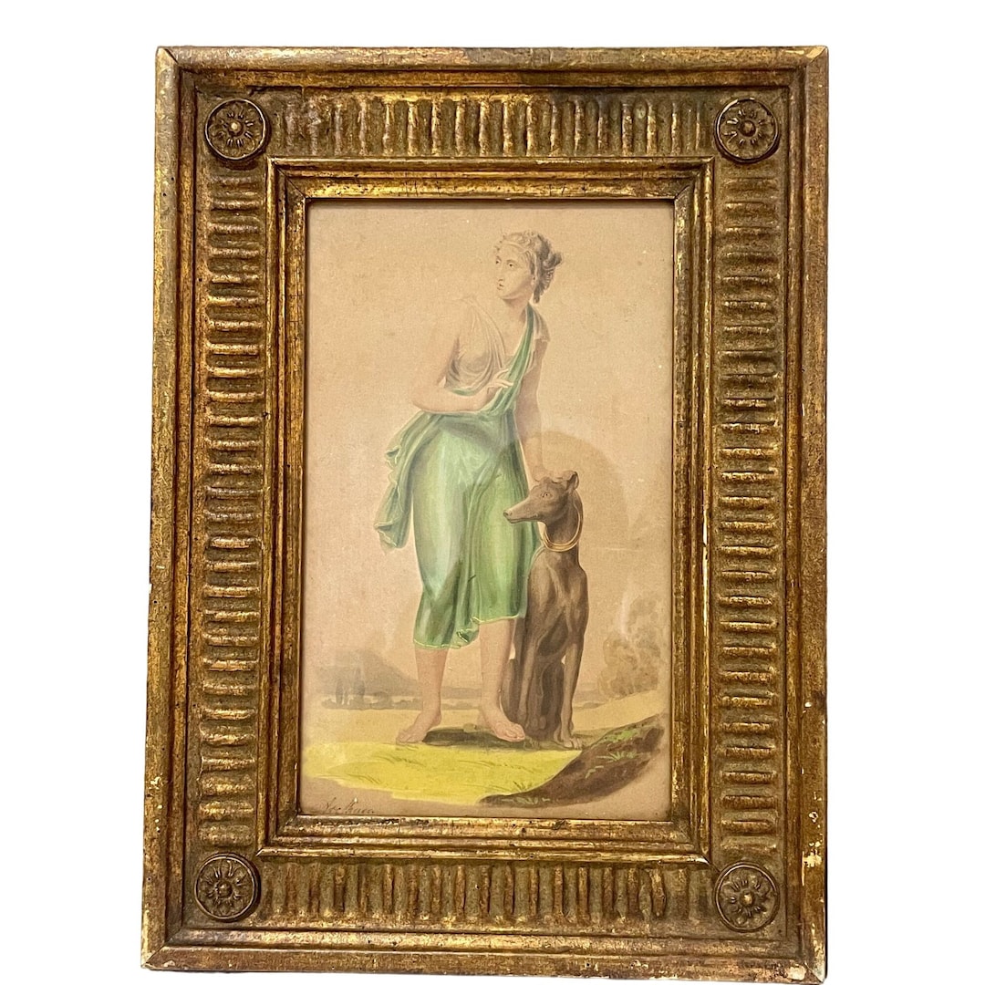 Antique Arethusa Nymph Print After John Edward Carew Illustration to ...