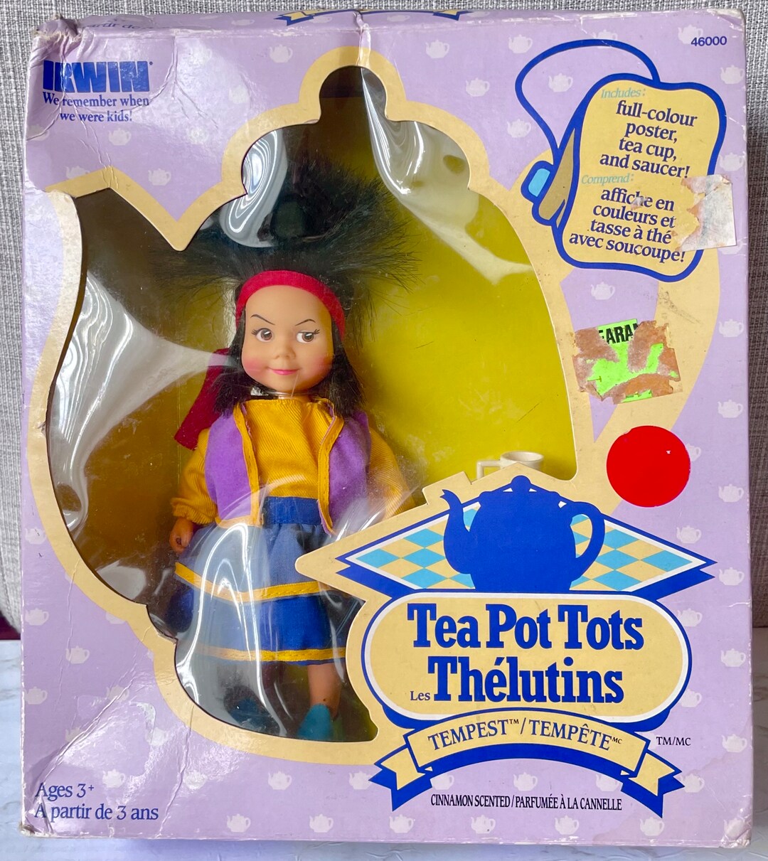 Vintage IRWIN Tea Pot Tots Tempest Doll NEW Inside Original Box ...