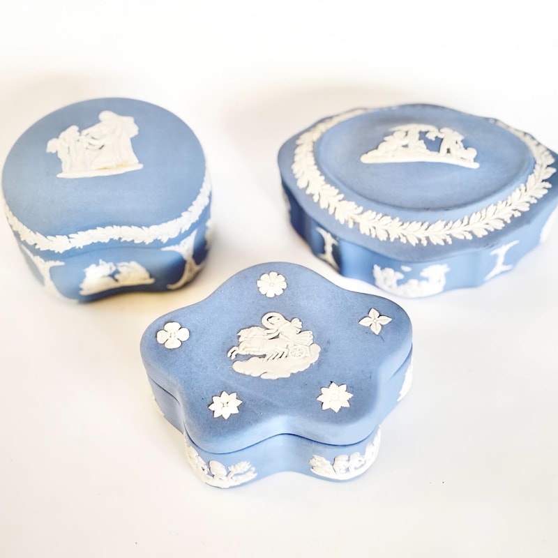 Pale Blue Trinket Box - Etsy