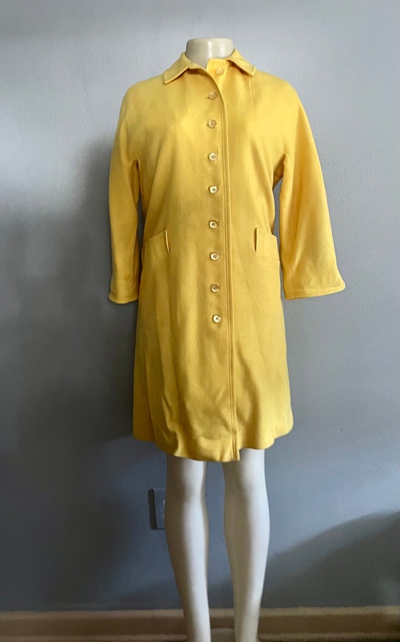 Midcentury A Lou Green Original coat jacket in Yellow… - Gem