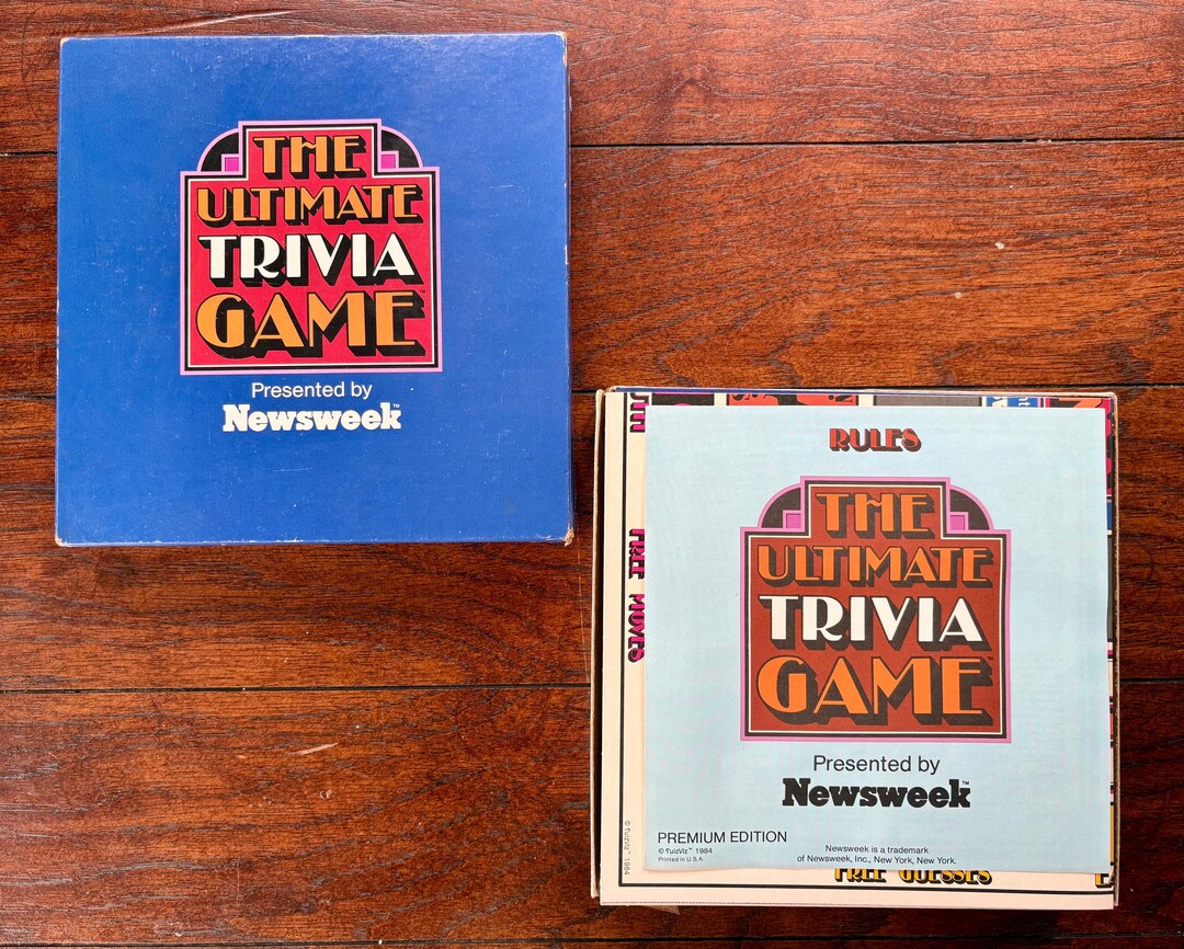 Vintage the Ultimate Trivia Game Presented by Newsweek Premium Edition ...