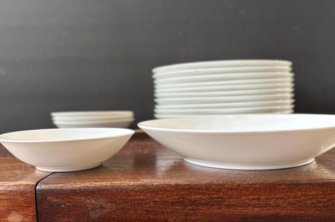 Vintage Rosenthal Lienar Berlin Bowls – Midcentury White China – Coupe ...