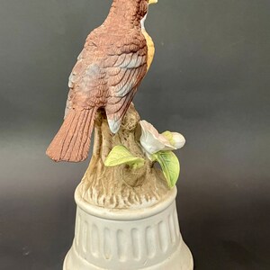 Vintage Porcelain Music Box With Robin Bird & Flowers Plays - Etsy