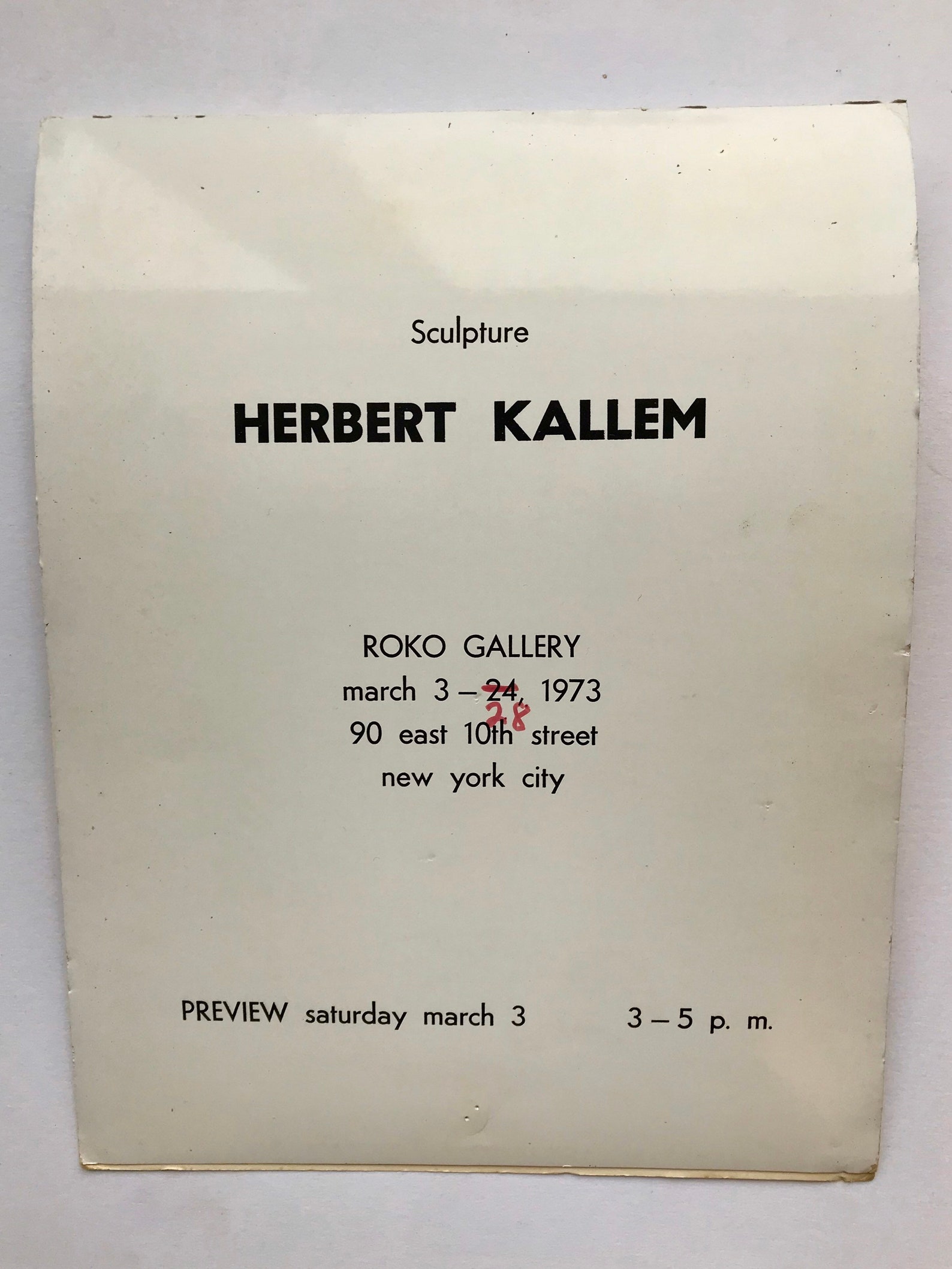 Herbert Kallem Signed Show Printout by Roko Gallery NY in 1973 - Etsy