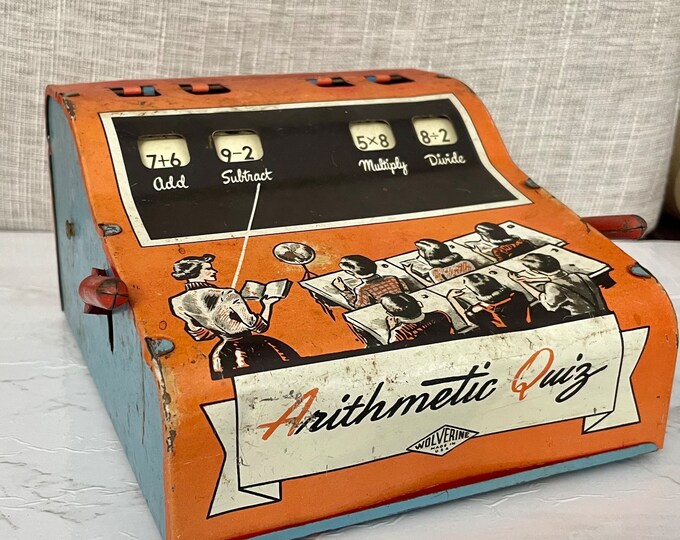Vintage 1950s Arithmetic Quiz Game by Wolverine Collectible Learning ...