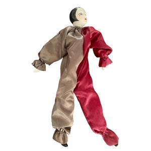 Vintage French Pierrot & Pierrette Mime Harlequin Dolls – Porcelain ...