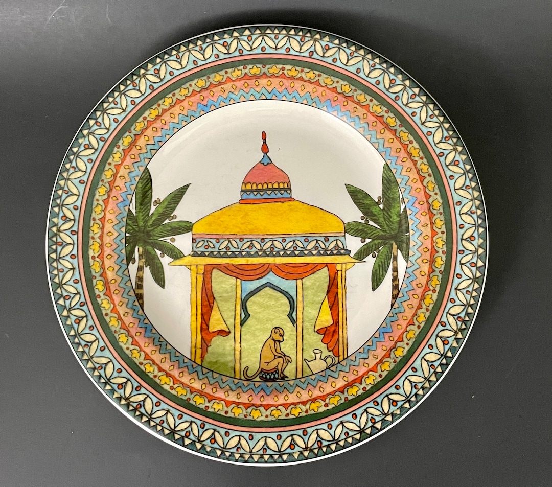 Vintage World Market Voyage Monkey Plate PRICED INDIVIDUALLY Made ...