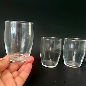 Vintage Small Tumblers Glasses Set of 4 Small Drinking Glasses Wider ...