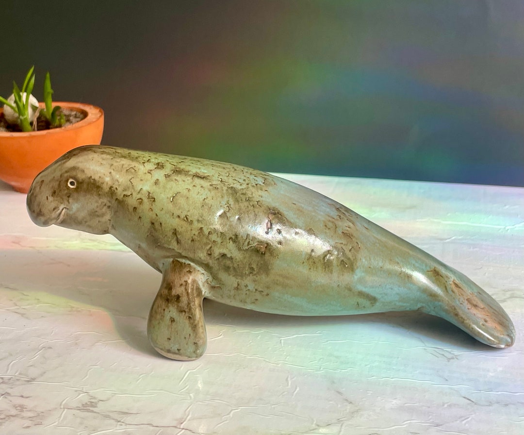 Vintage Manatee Sculpture by POD Studio Edgecomb Maine Pottery - Etsy