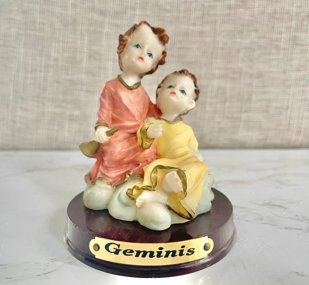 Vintage Geminis Figurine by Omnyfiori Colletion Italy Design 2 Kids ...