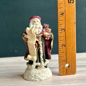 Vintage Santa Figurine by DTD Norfolk | Resin Father Christmas With ...