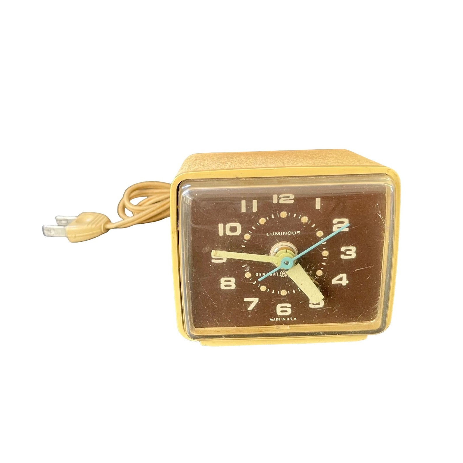 Vintage Luminous General Electric Table Clock Model 7371 Vintage ...