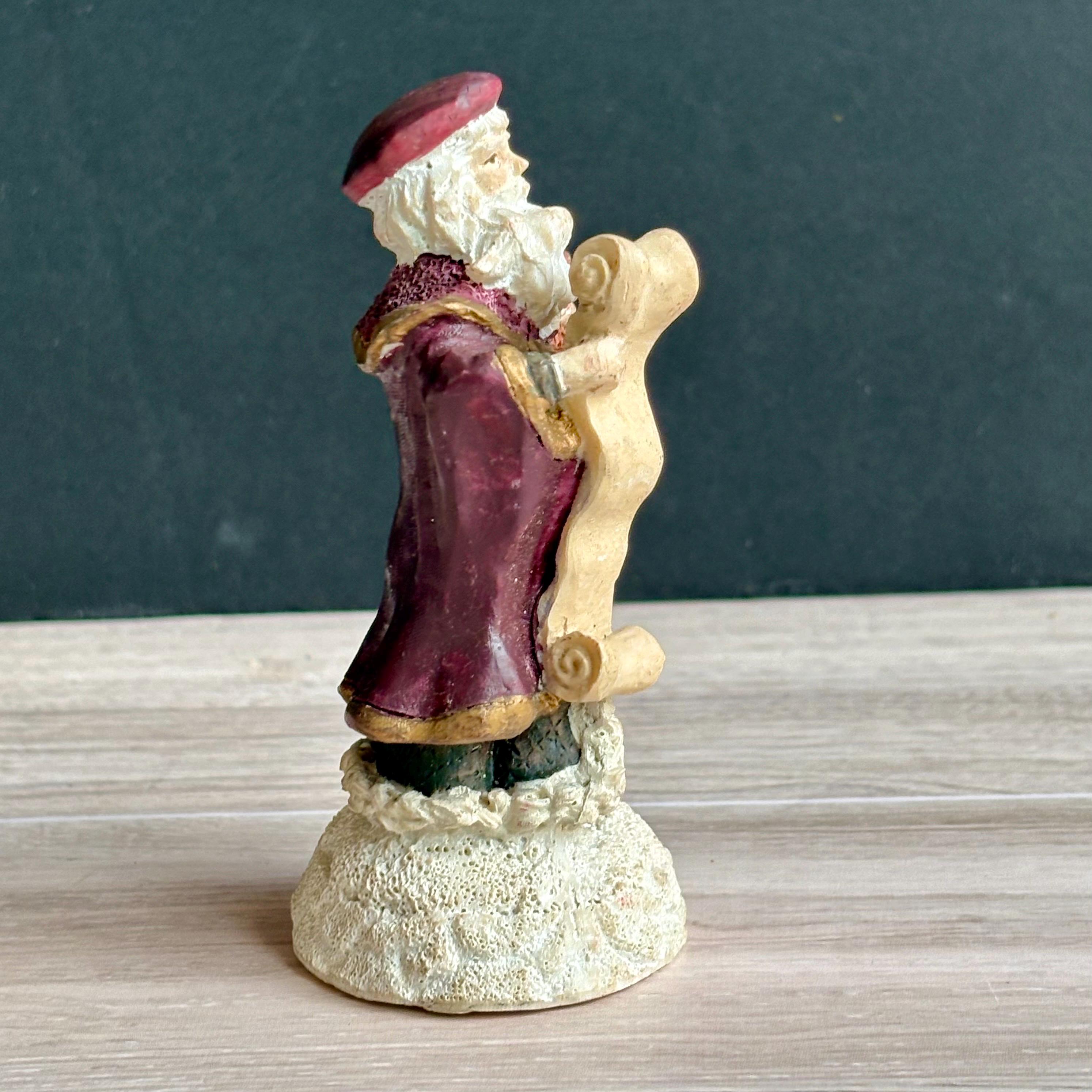 Vintage Santa Figurine by DTD Norfolk | Resin Father Christmas With ...