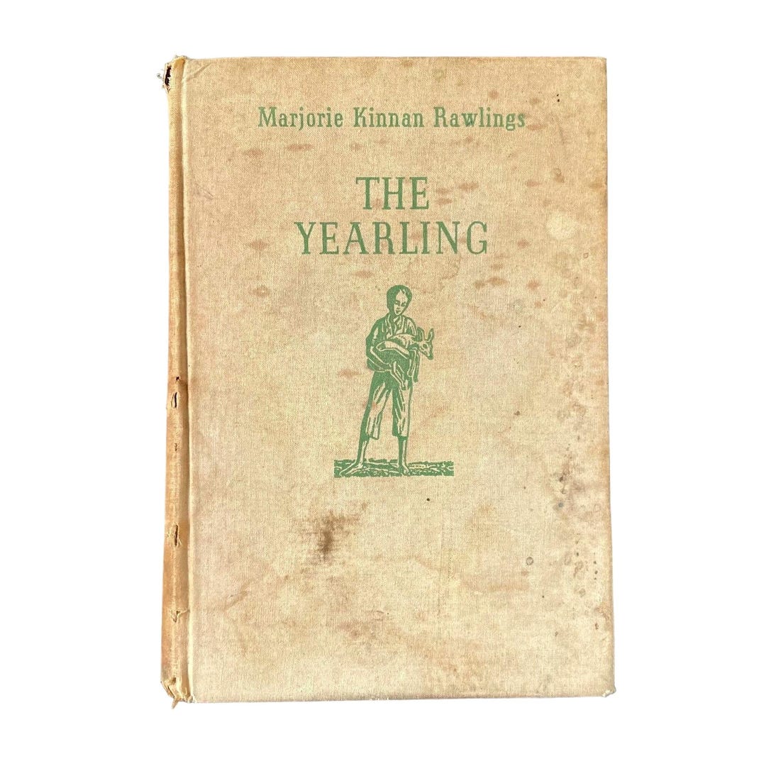 The Yearling by Marjorie Kinnan Rawlings – 1938 Scribner First Edition ...