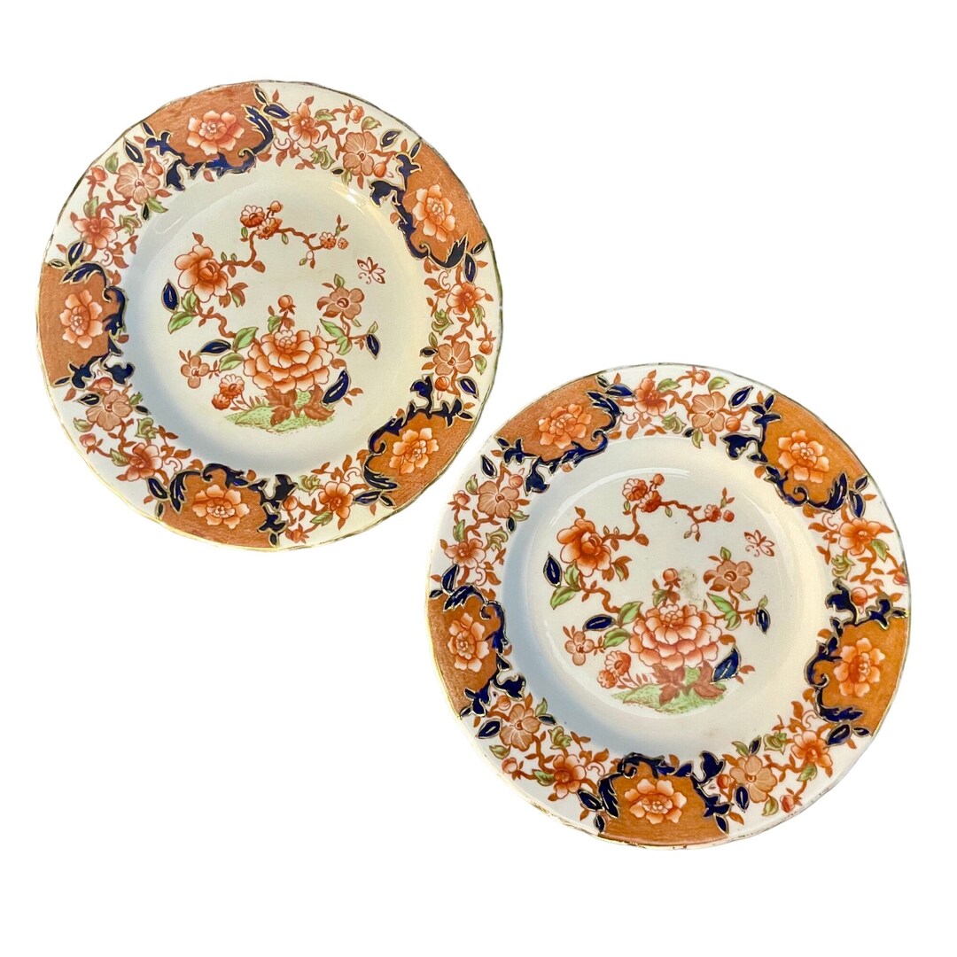 Vintage Plates by Chelson China England Appetizer Salad Plates Set of 2 ...