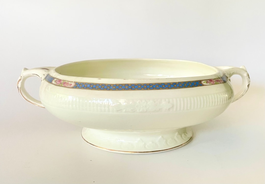 Antique Serving Bowl by WH GRINDLEY in the Kendal Pattern RARE ...